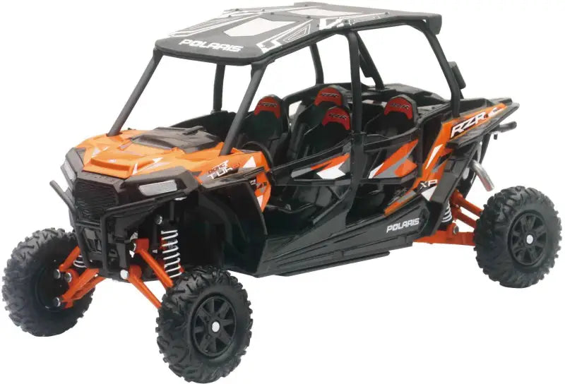 57843A NEW-RAY Replica 1:18 Utv Polaris Rzr 4 Turbo Xp Orange – RV and Auto Parts