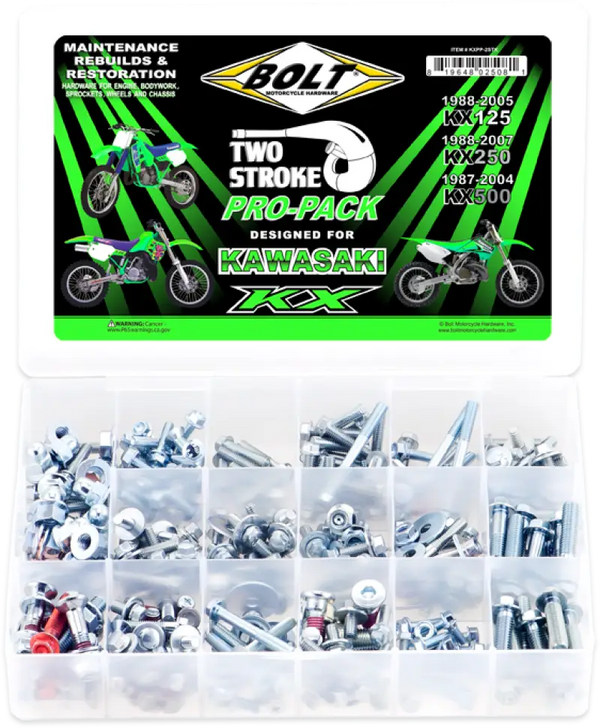 Kawasaki KX 2 Stroke Fastener Upgrade Kit by BOLT KXPP-2STK – RV and Auto Parts