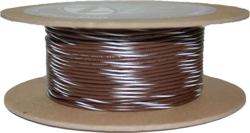 NWR-19-100 NAMZ CUSTOM CYCLE PRODUCTS #18 Gauge Brown/White Stripe 100 ...