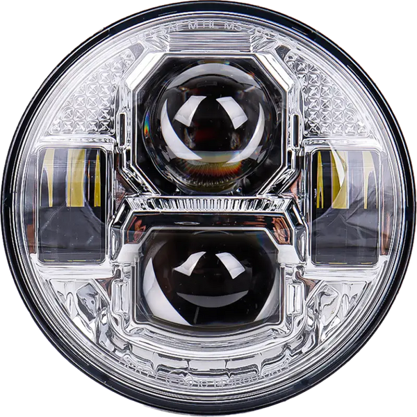5 3/4" Led Headlight Rugged Ultra View Chrome – RV and Auto Parts