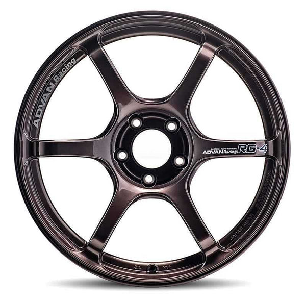 YA48J45ECB Advan Advan RG-4 18x9.5 +45 5-114.3 Racing Copper Bronze ...