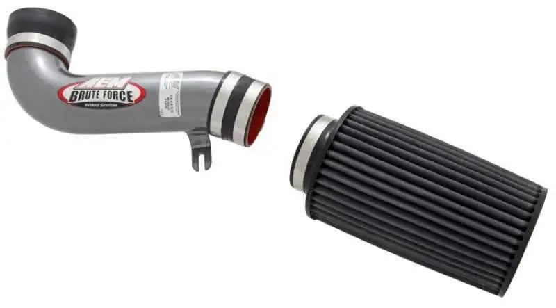 AEM 87-93 Ford Mustang GT W/MAF Silver Brute Force Air Intake for Cold ...