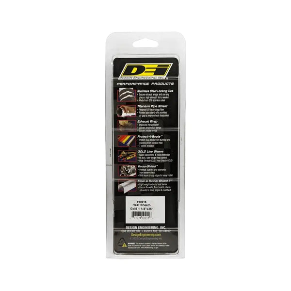 DEI Heat Sheath GOLD 1-1/4in x 36in – RV and Auto Parts