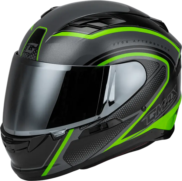 Gmax F1984767-ECE Ff-98 Aftershock Helmet Grey/Neon Green Xl – RV and ...