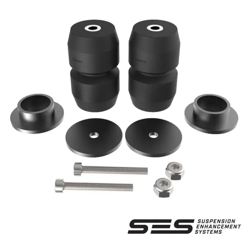 Helper Spring Kit Rubber Spring; Weld On Bump Stop Mount; 2,400 Pound ...