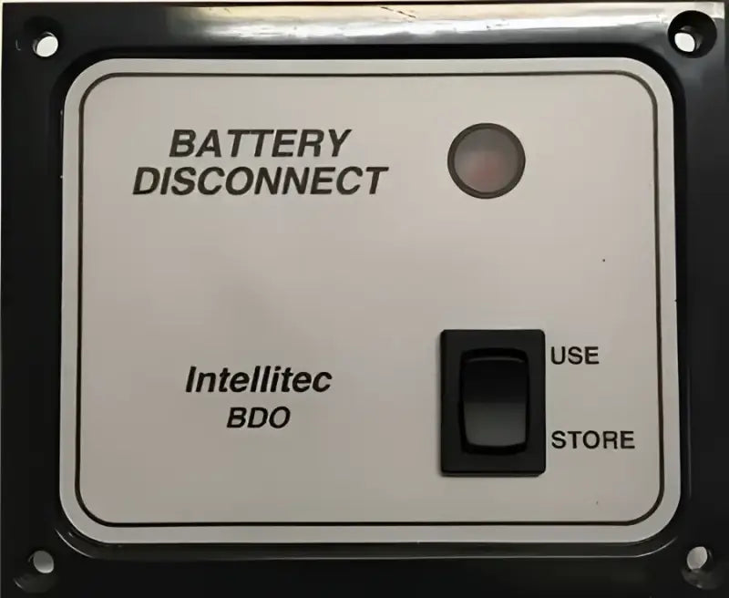 00-01114-000 Intellitec Battery Disconnect Switch Panel - Black/Silver ...