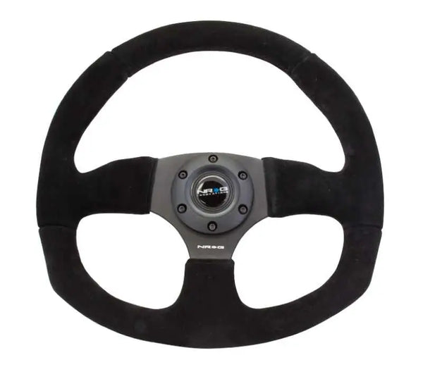 NRG Reinforced Steering Wheel (320mm Horizontal / 330mm Vertical) Blac ...