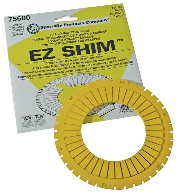 SPC Performance EZ Shim Dual Angle Camber/Toe Shim (Yellow) - 75600 ...