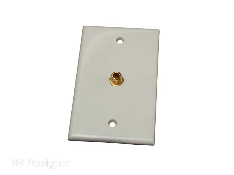 RV Designer T141 TV Cable Entry Plate| RV and Auto Parts