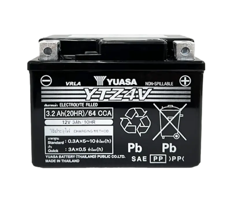 Yuasa YTZ4V 12V AGM Battery - Maintenance Free Design – RV and Auto Parts